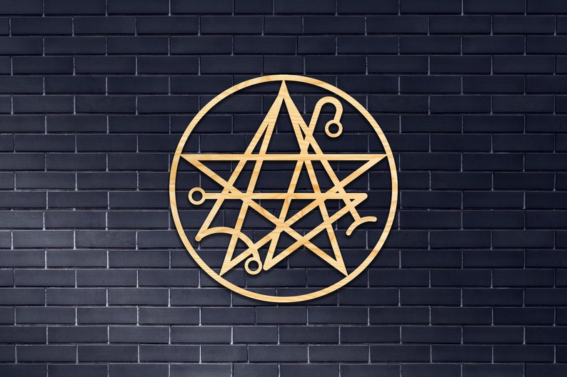 Necronomicon Evil Sigil Wall Decor From Wood, Hanging Sign, Wooden Wall ...
