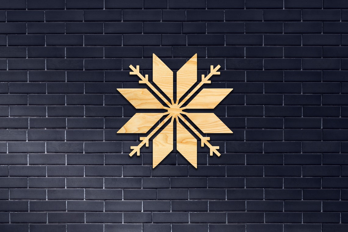 Auseklis Wall Decor From Wood, Hanging Sign, Wooden Art, Baltic Symbol ...