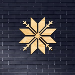 Auseklis Wall Decor From Wood, Hanging Sign, Wooden Art, Baltic Symbol ...