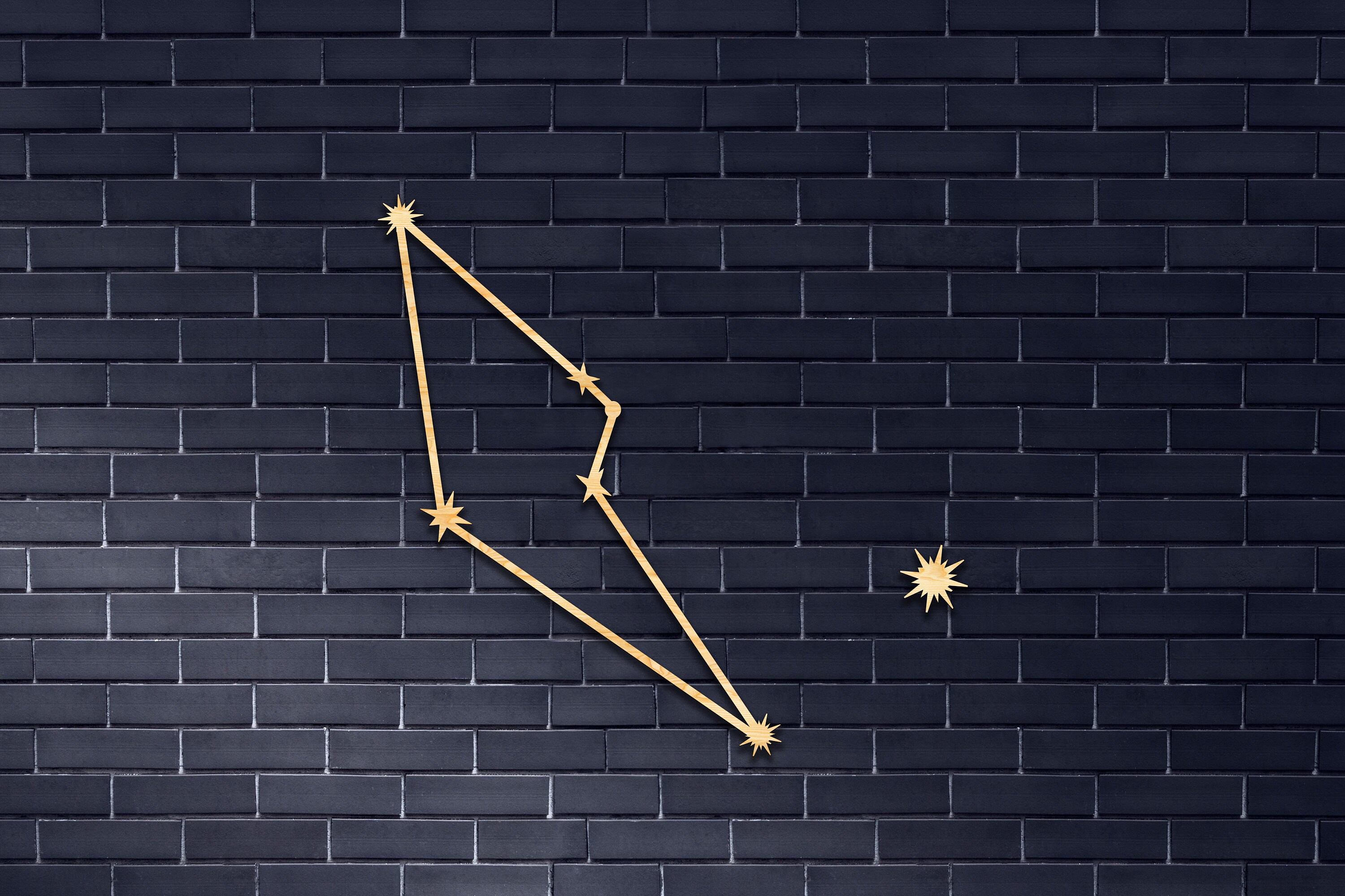 Reticulum the Reticle Wall Decor From Wood, Hanging Sign, Constellation ...