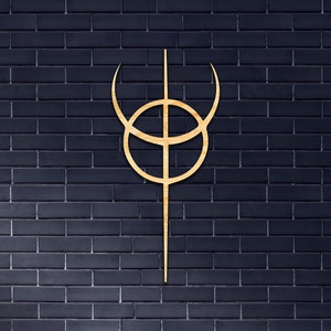 Clavicula Nox Wall Decor From Wood, Hanging Sign, Wooden Wall Art ...