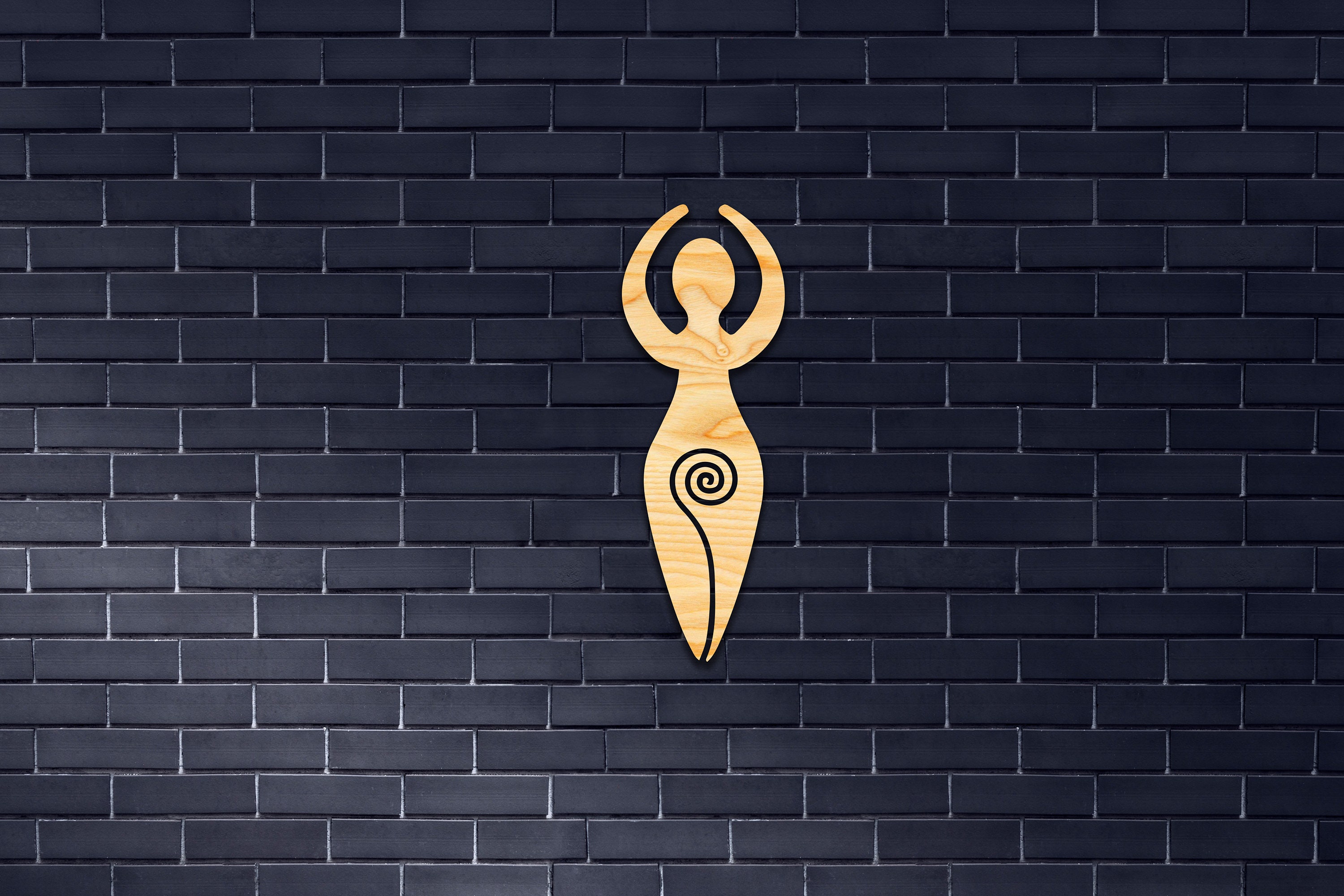 Spiral Goddess Wall Decor From Wood Hanging Sign Wood Art - Etsy