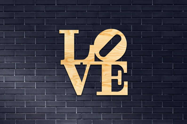 Philadelphia Love Park Wall Decor From Wood Hanging Sign - Etsy