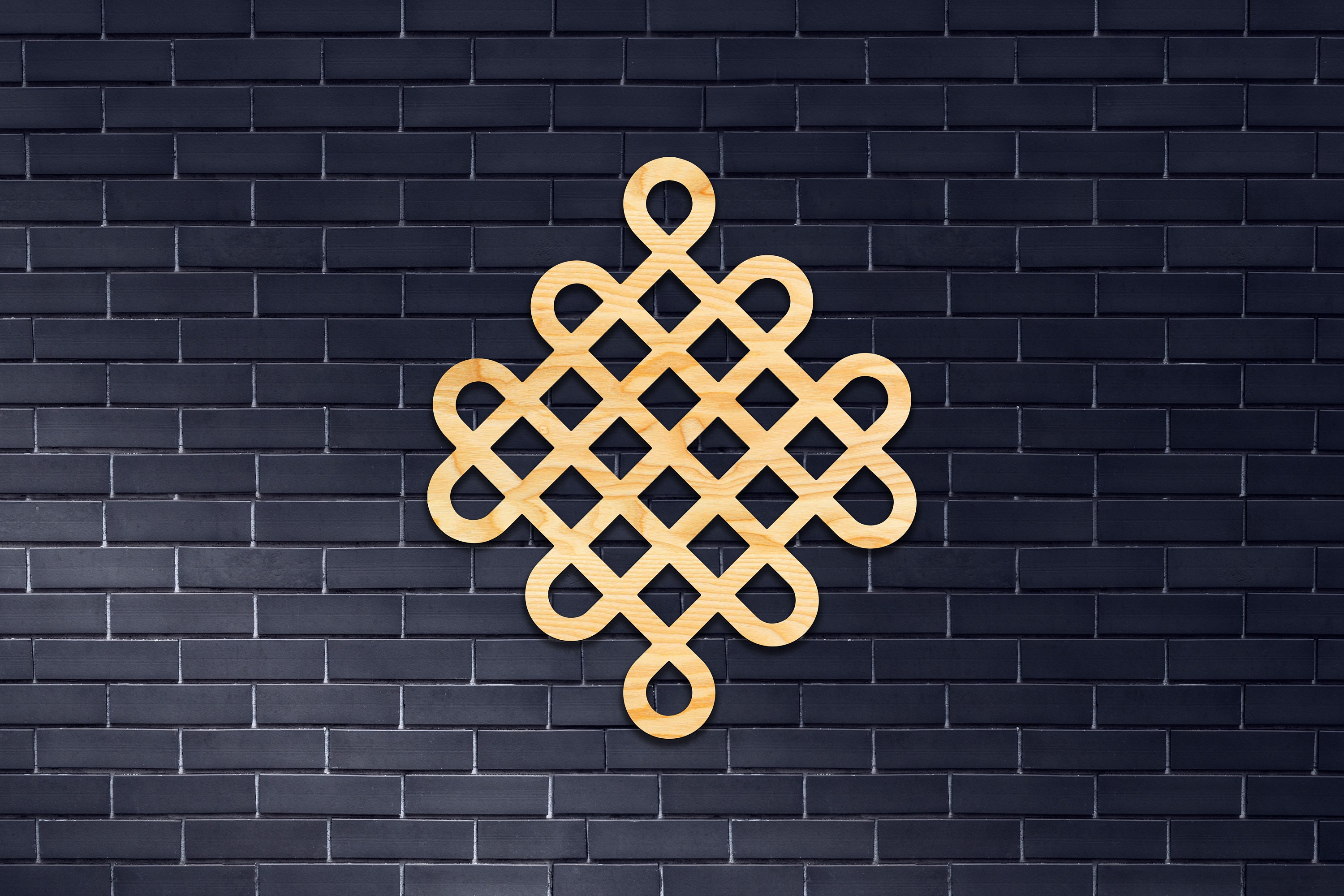 Endless Knot Wall Decor From Wood, Hanging Sign, Wooden Wall Art ...