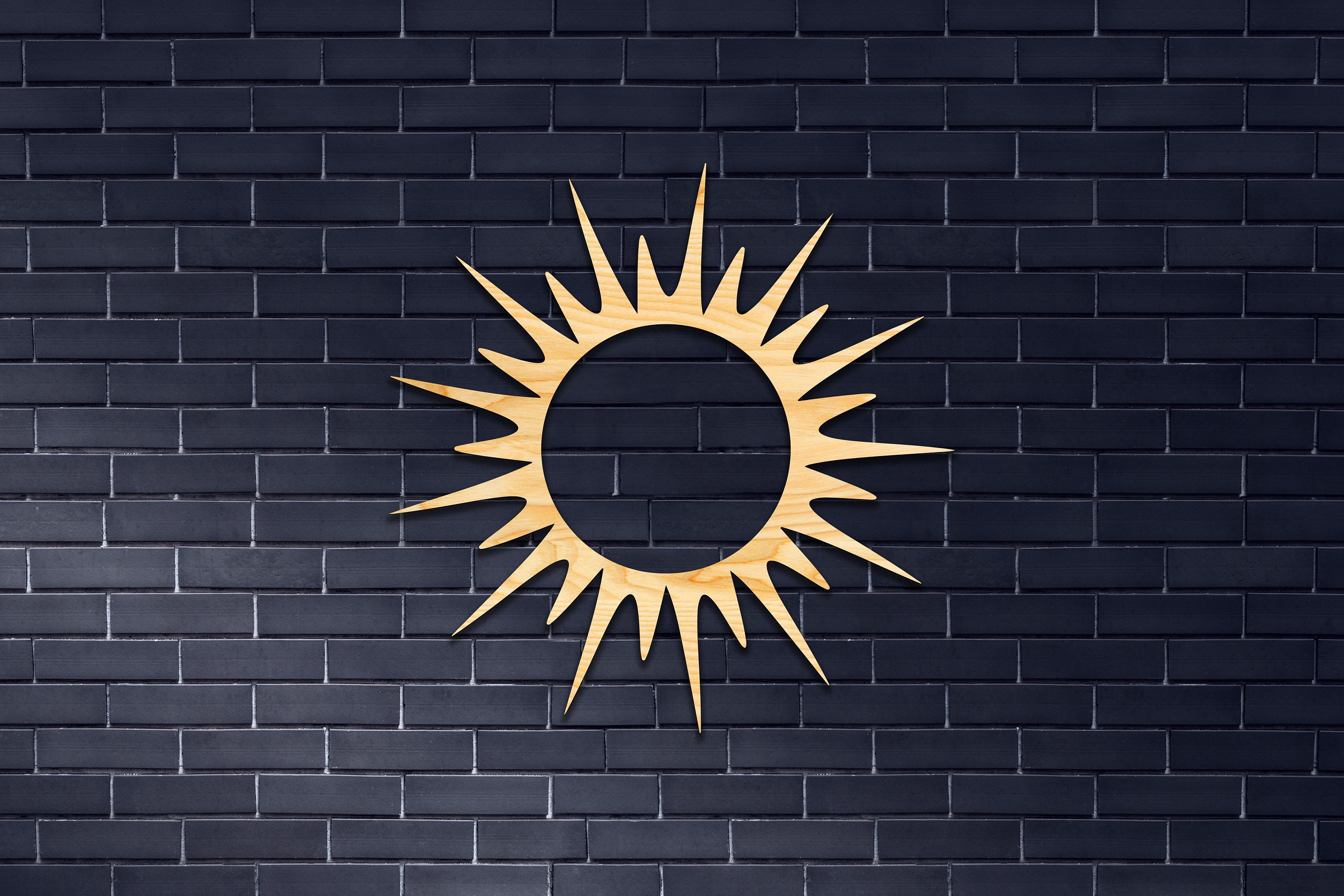 Solar Eclipse Wall Decor From Wood Hanging Sign Wooden Wall - Etsy