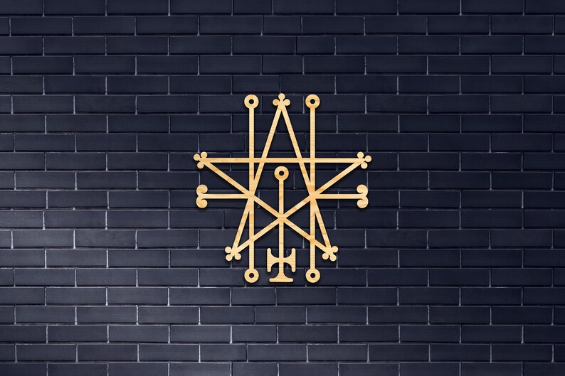 Astaroth Sigil Wall Decor From Wood, Hanging Sign, Wooden Wall Art ...