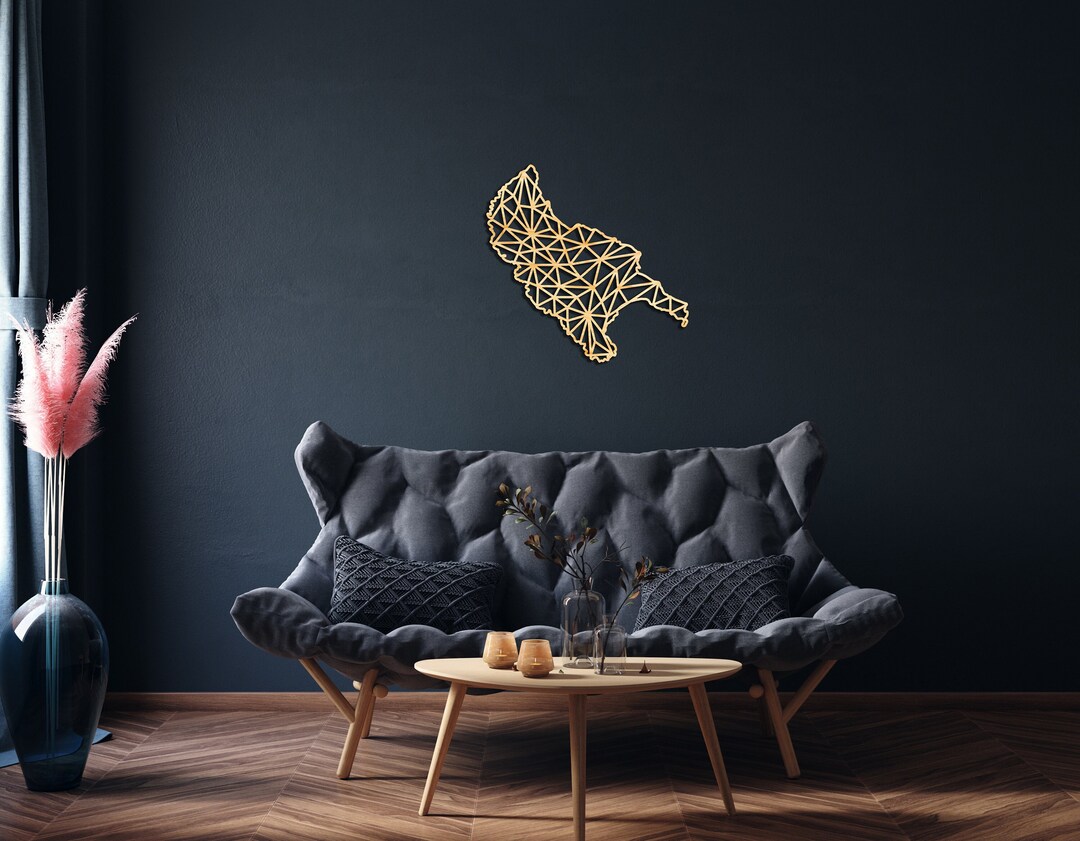 Zakynthos Zante Map Wall Decor From Wood, Hanging Sign, Wooden Wall Art ...