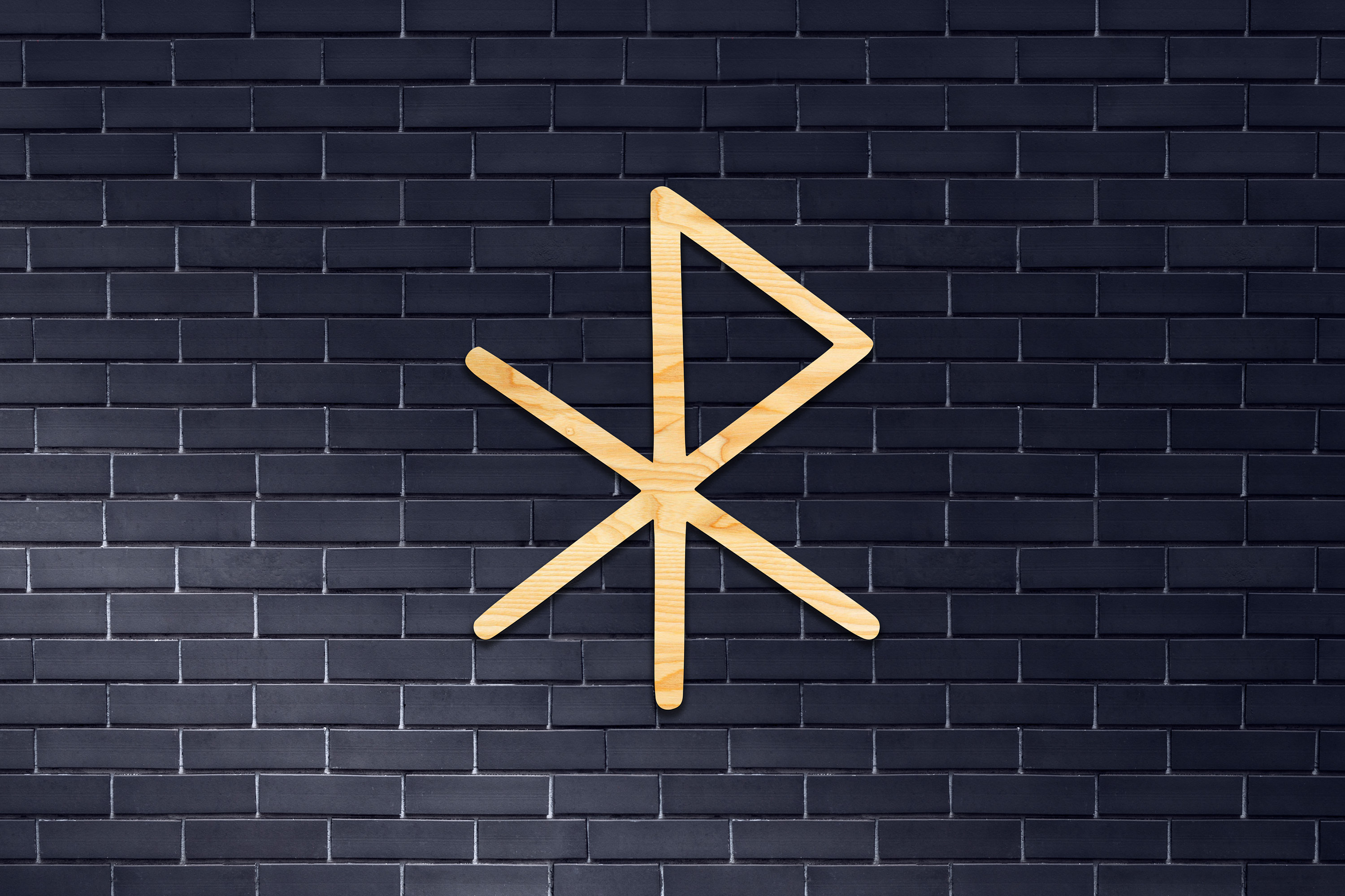 Love Bind Rune Wall Decor From Wood, Hanging Sign, Wooden Wall Art ...