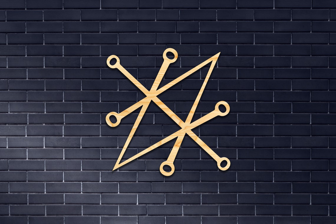 Sigil of Azazel Wall Decor From Wood Wooden Art Wood Symbol - Etsy
