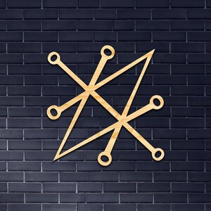 Sigil of Azazel Wall Decor From Wood, Wooden Art, Wood Symbol, Satanic ...