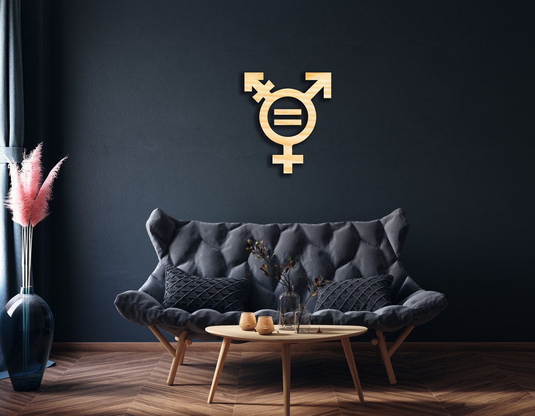 Gender Equality Wall Decor From Wood Hanging Sign Wooden - Etsy