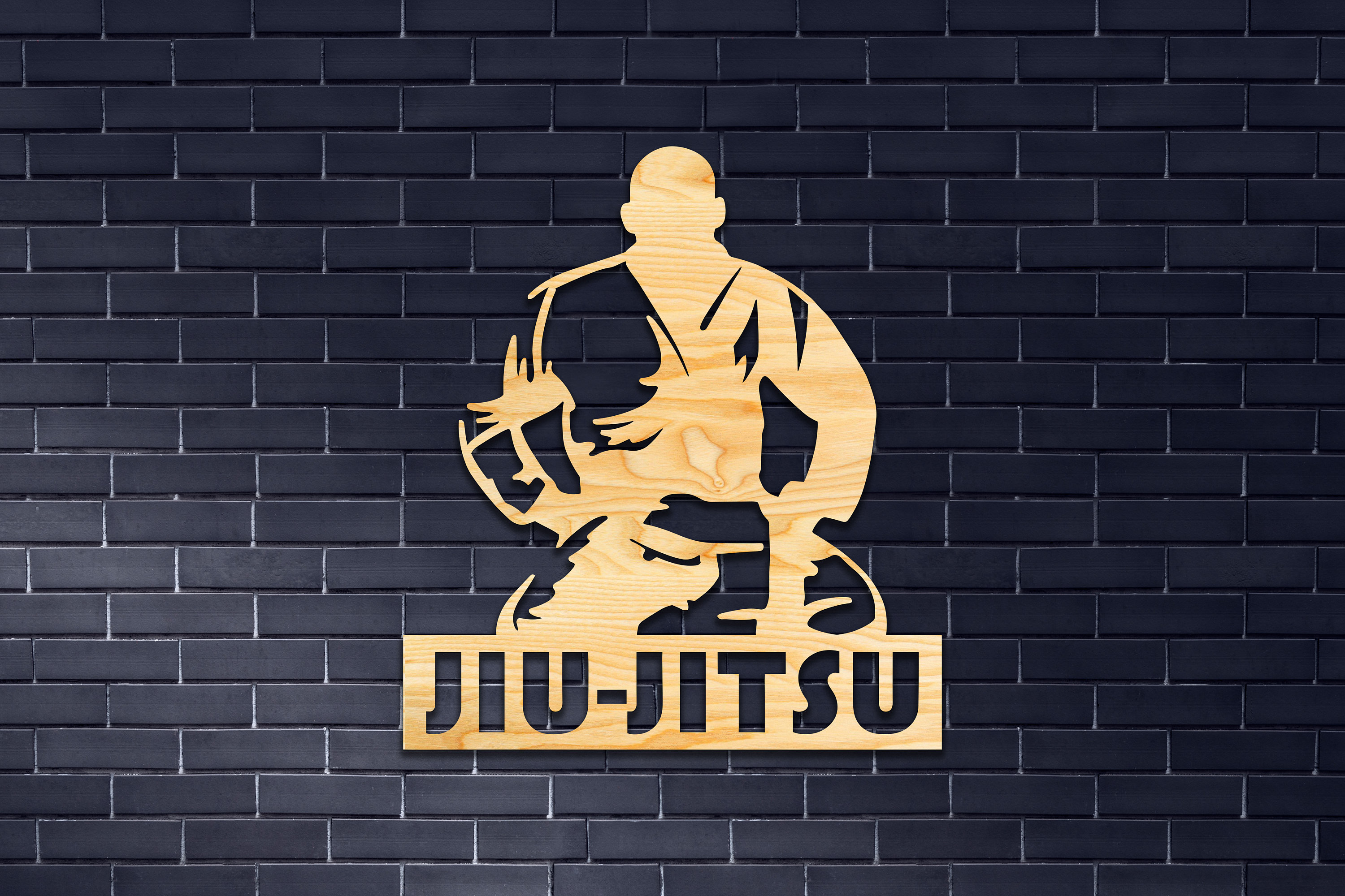 Jiu Jitsu Wall Decor From Wood Hanging Sign Wooden Wall Art - Etsy