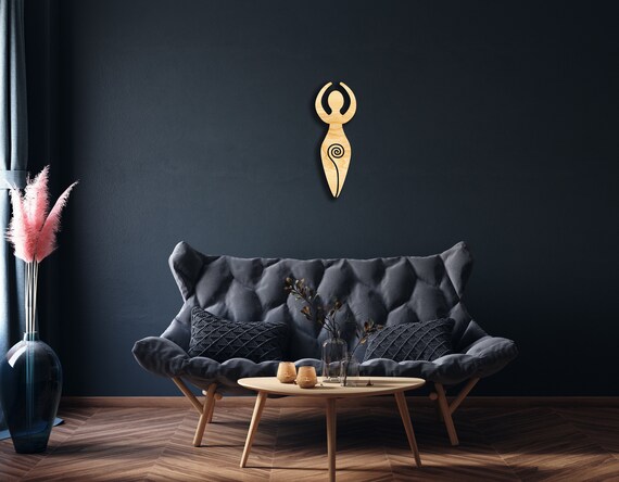 Spiral Goddess Wall Decor From Wood Hanging Sign Wood Art - Etsy
