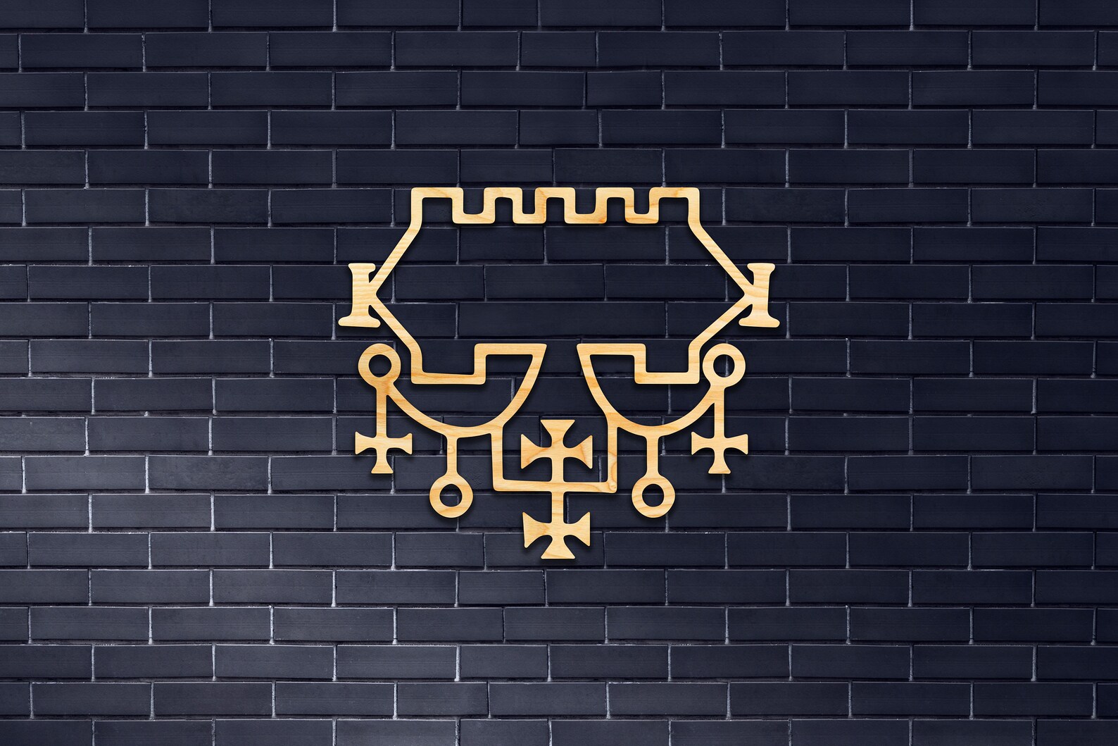 Belial Sigil Wall Decor From Wood, Hanging Sign, Wooden Wall Art ...