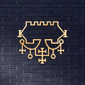 Belial Sigil Wall Decor From Wood, Hanging Sign, Wooden Wall Art ...