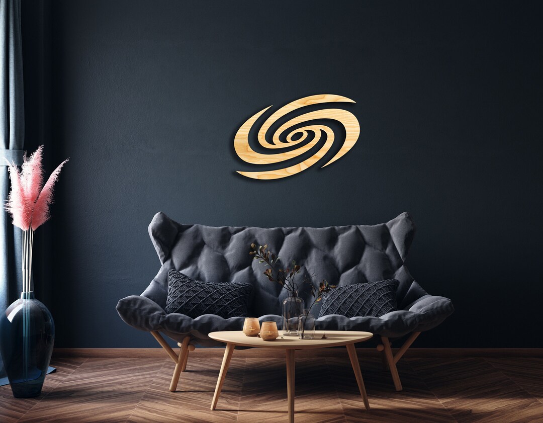 Hurricane Symbol Wall Decor From Wood, Hanging Sign, Wooden Wall Art ...