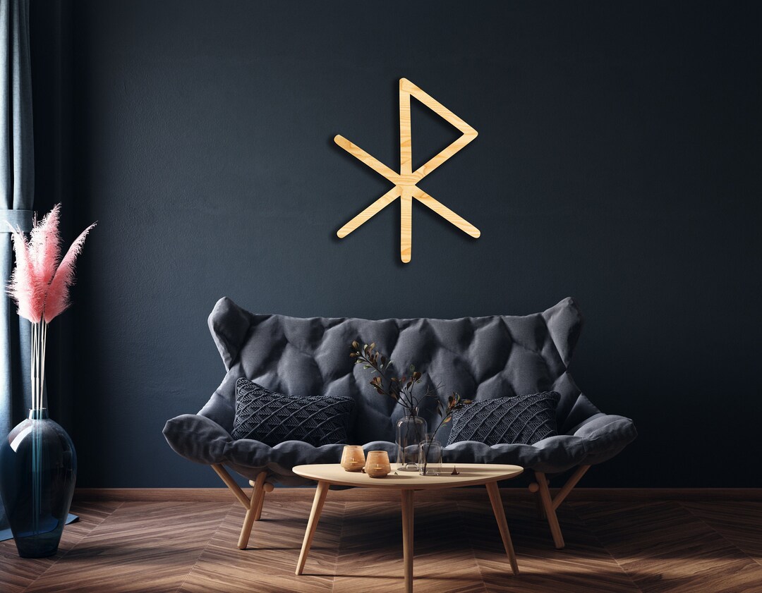 Love Bind Rune Wall Decor From Wood, Hanging Sign, Wooden Wall Art ...