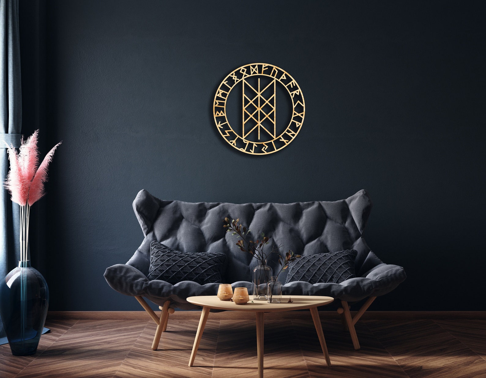 Web of Wyrd Wall Decor From Wood, Hanging Sign, Wood Art, Wheel of the ...