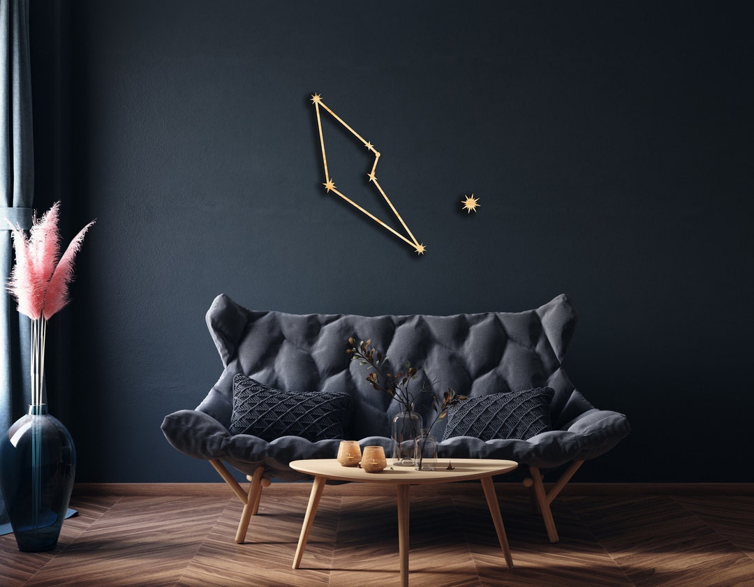 Reticulum the Reticle Wall Decor From Wood, Hanging Sign, Constellation ...