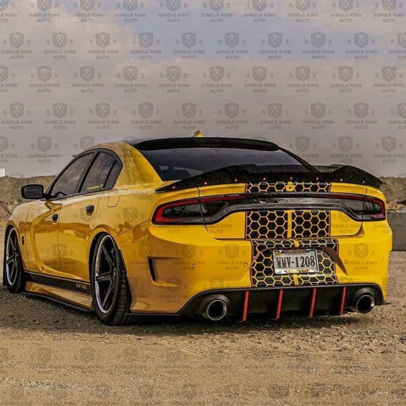 Honeycomb Racing Stripes: Dodge Charger Vinyl Decal Kit - Etsy