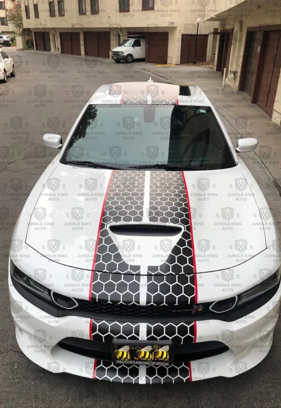 Honeycomb Racing Stripes: Dodge Charger Vinyl Decal Kit - Etsy