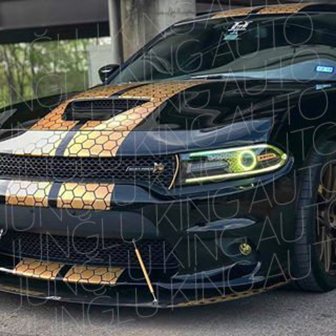 Honey Comb Racing Stripes: Dodge Charger Vinyl Decal Kit - Etsy