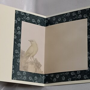 Handmade Raised Foiled White Raven Birthday/inspirational Card,large ...
