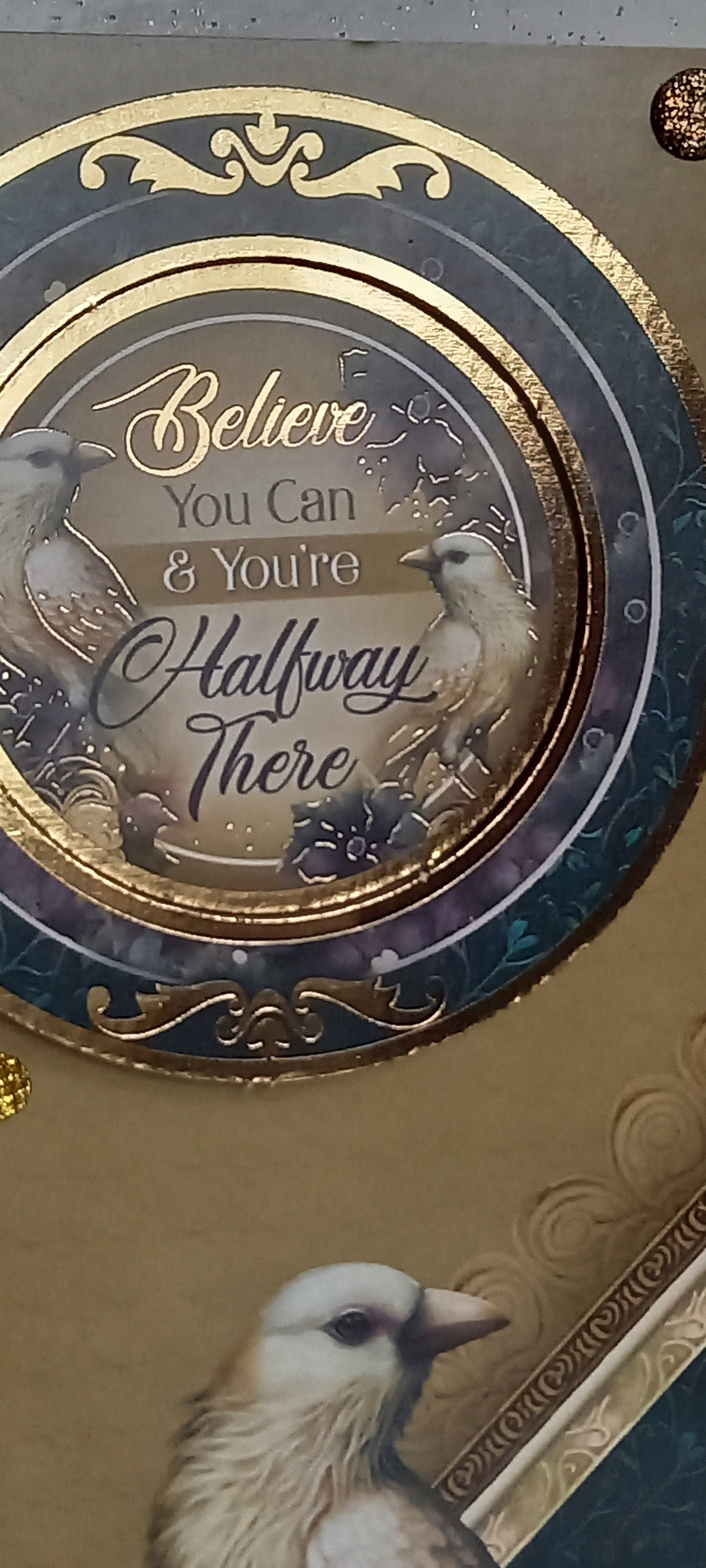 Handmade Raised Foiled White Raven Birthday/inspirational Card,large ...