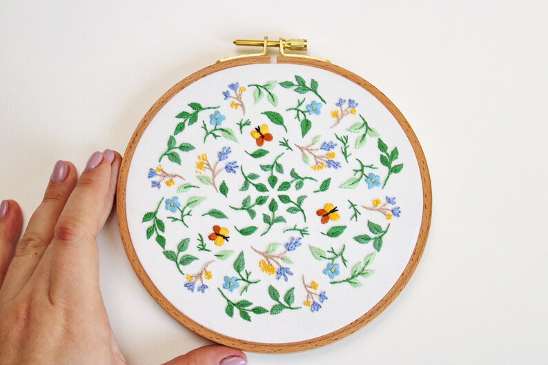 PDF Pattern Embroidery Tutorial, Hand Embroidery Pattern, Beginner ...
