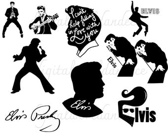Elvis Presley SVG - Etsy