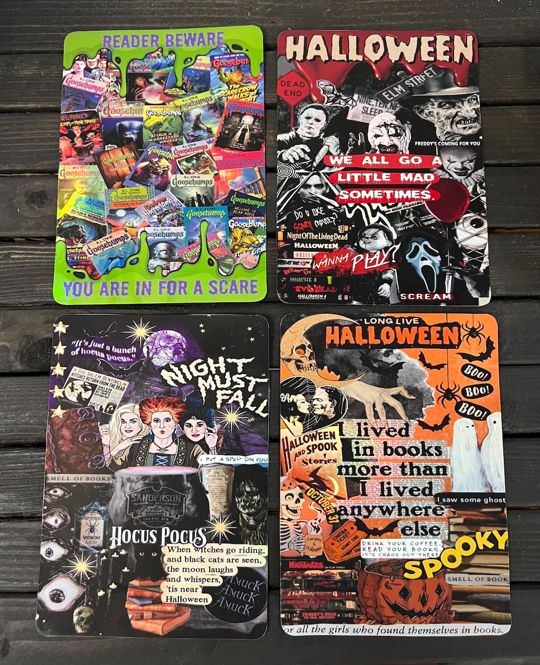 Kindle Inserts | Halloween | Spooky | Horror | Vintage | Holographic ...