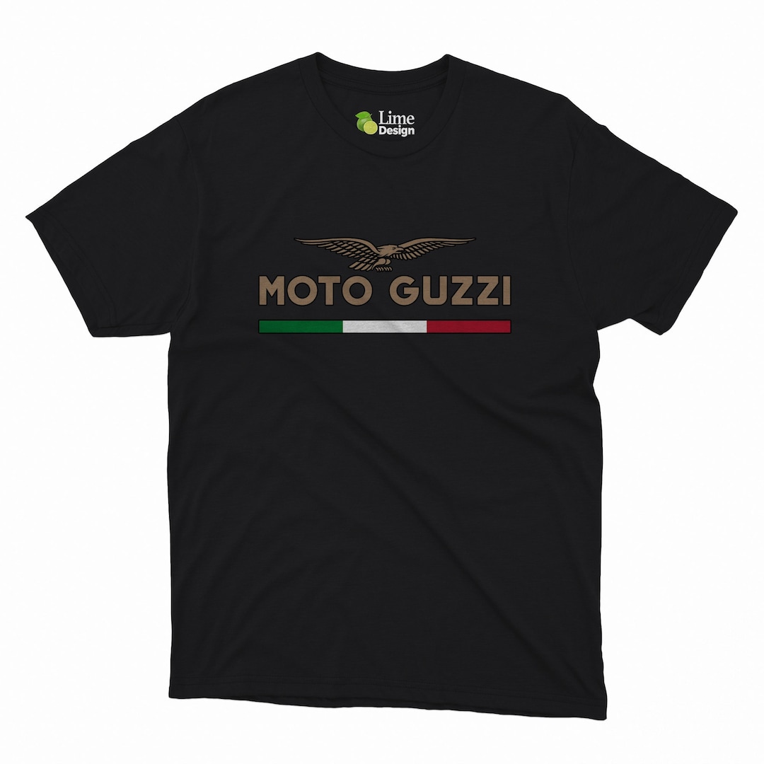 Moto Guzzi Logo Unisex T-shirt, Motorcycle Tshirt Gift Him Her Dad Mom ...