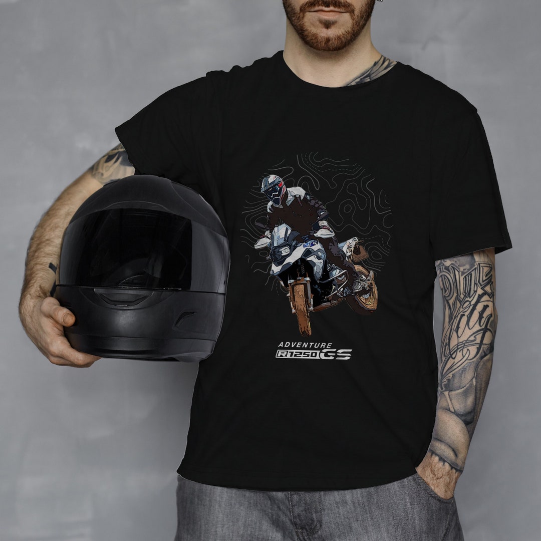 BMW R1250GS Unisex T-shirt, Enduro Moto Tshirt, Cross Motocycle Gift ...