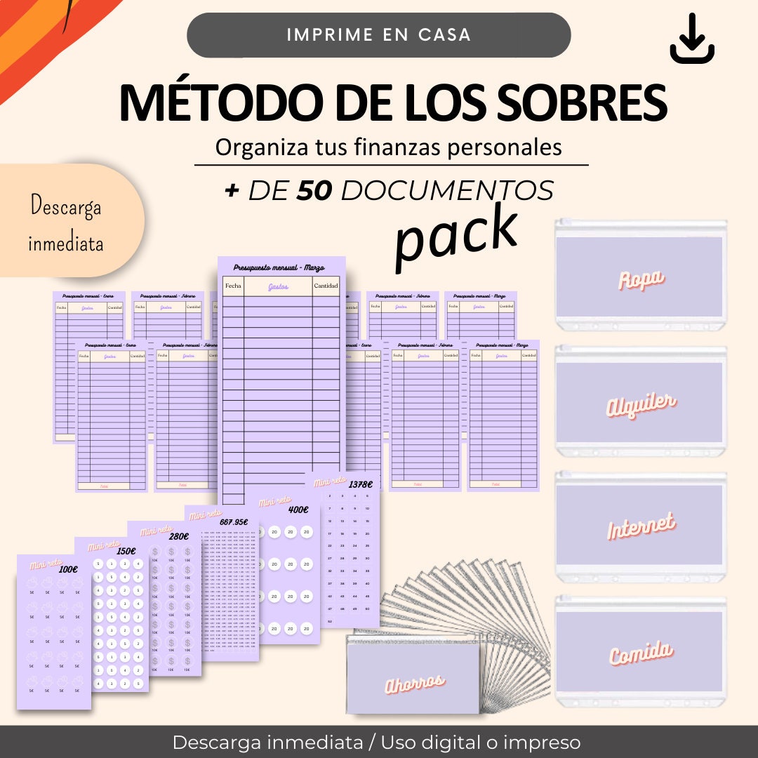 Cash Stuffing Binder Label Pack Side Hustle Income Cash Binder - Etsy UK