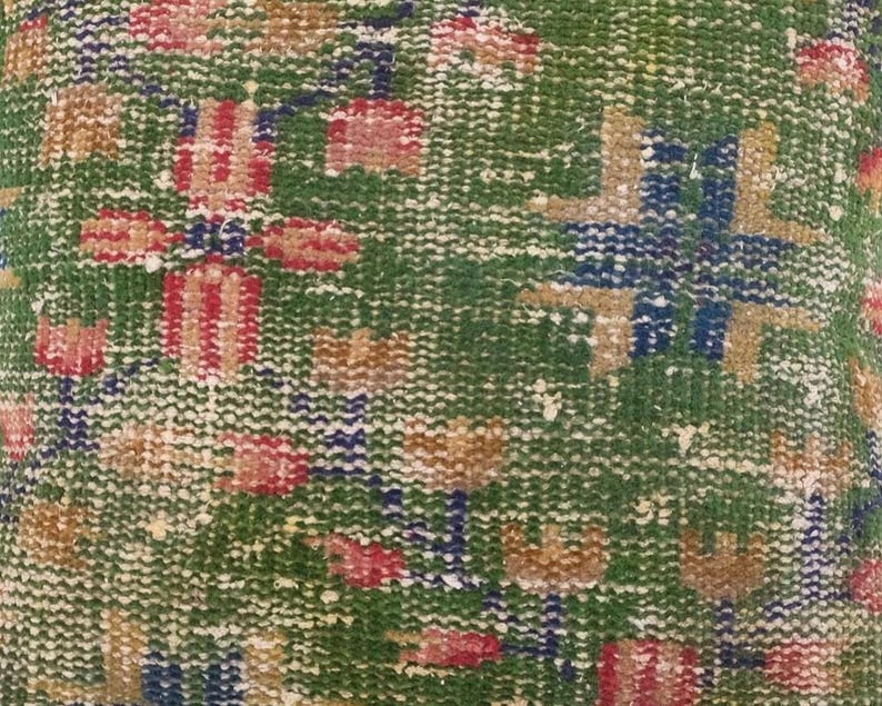 Handwoven Kilim Pillow Cover, Vintage Turkish Wool Cushion Case, 20x20 ...