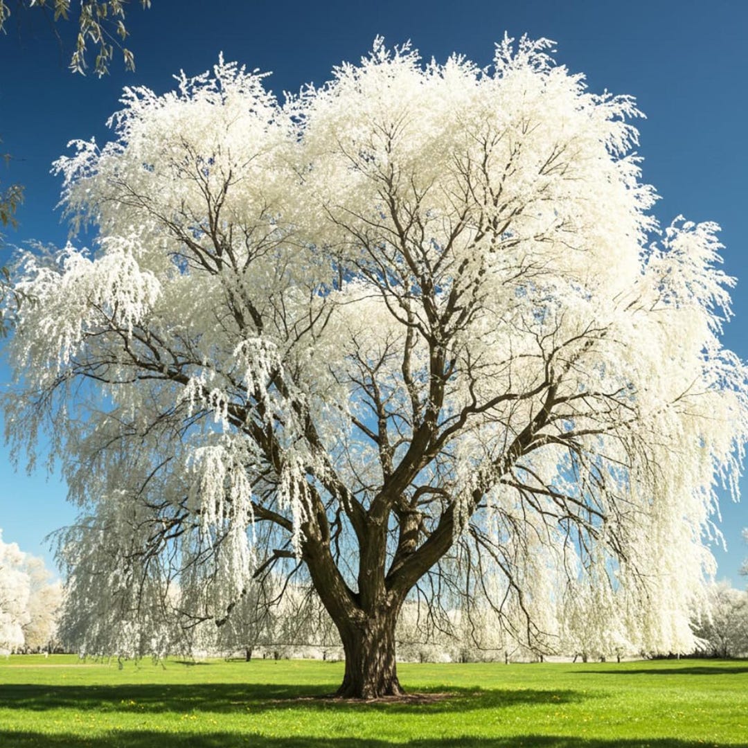 One White Willow Tree Cutting, Silver Leaf Willow Live Cutting to Grow ...