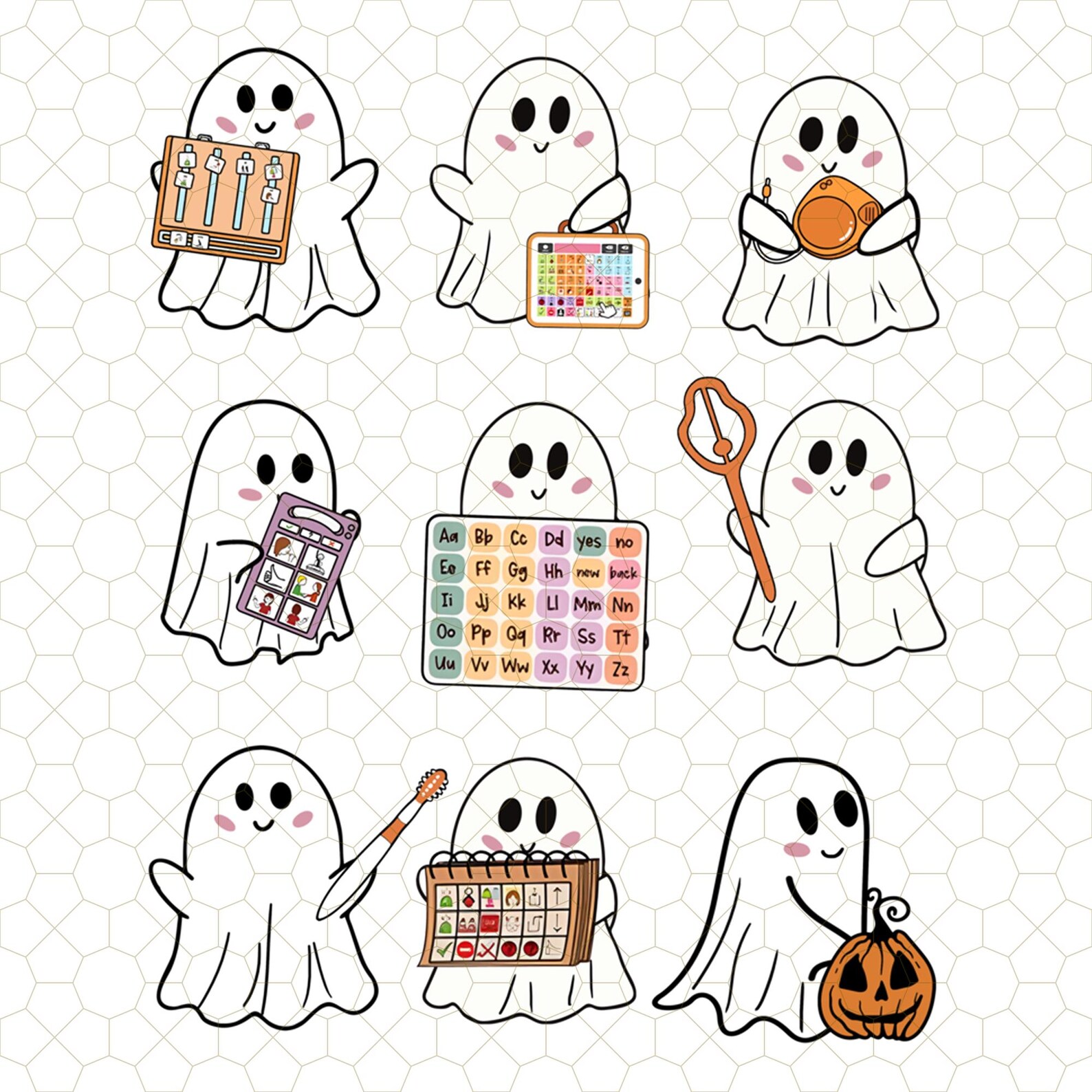 SLP Ghost Halloween Png, Speech Therapy Autumn Png, SLP Ghost Png ...