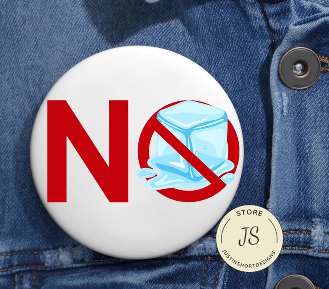 Fck Ice Anti Trump Pin Buttons in 3 Sizes, No Ice Anti Trump Button ...
