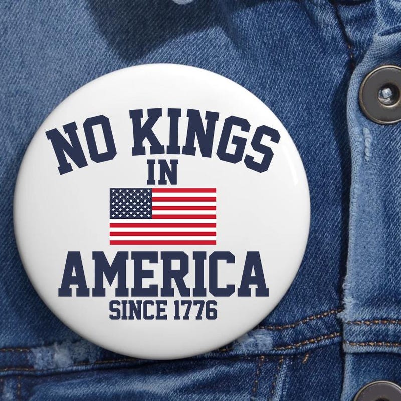 No Kings Pin - Etsy