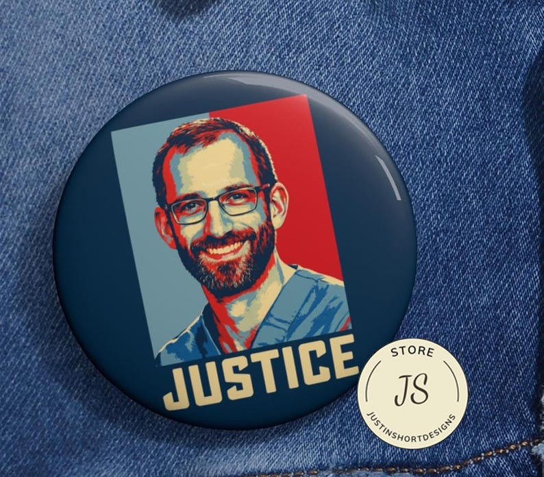 Justice for Alex Pretti Pin, Be Pretti Good Pin Buttons in 3 Sizes ...