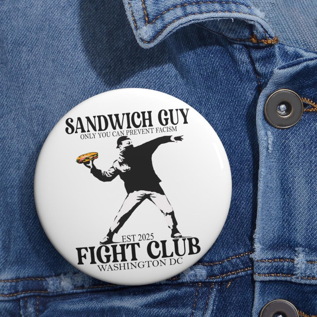 Assault With A Deli Weapon Sandwich Anti Trump Pin Buttons in 3 Sizes ...