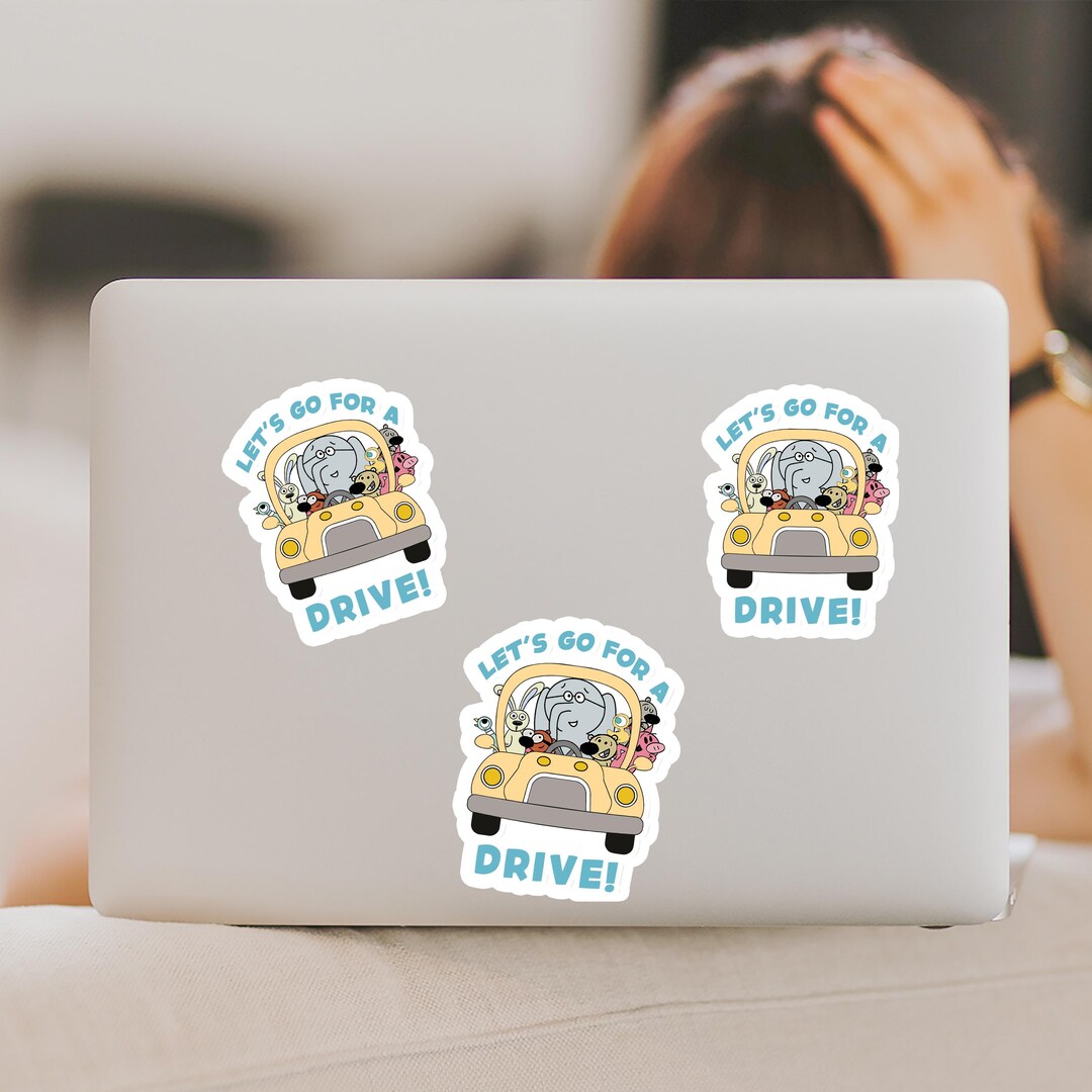 Let's Go for A Drive Elephant and Piggie Sticker, Elephant Piggie ...