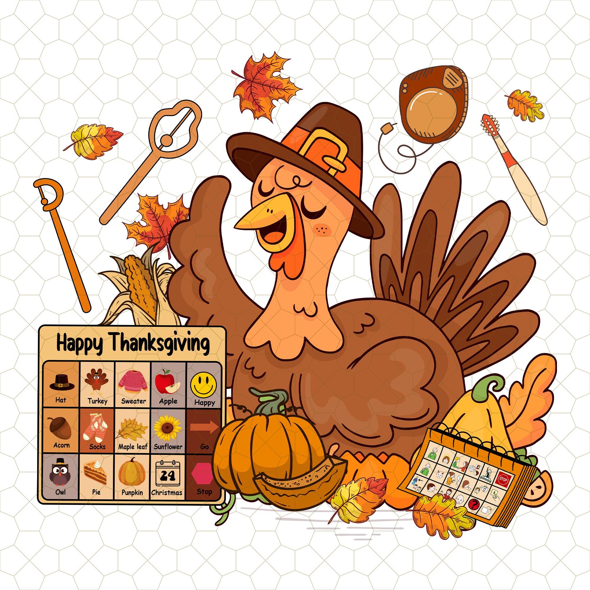 SLP Thanksgiving Turkey Png, SLP Turkey Png, One Thankful Slp Png ...