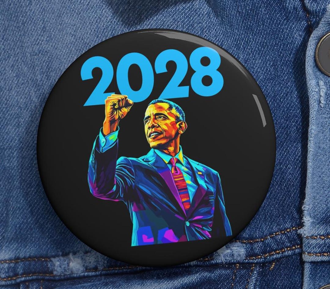 Obama 2028 Pin Buttons in 3 Sizes, Let's Fix This Pin, Political Pin ...