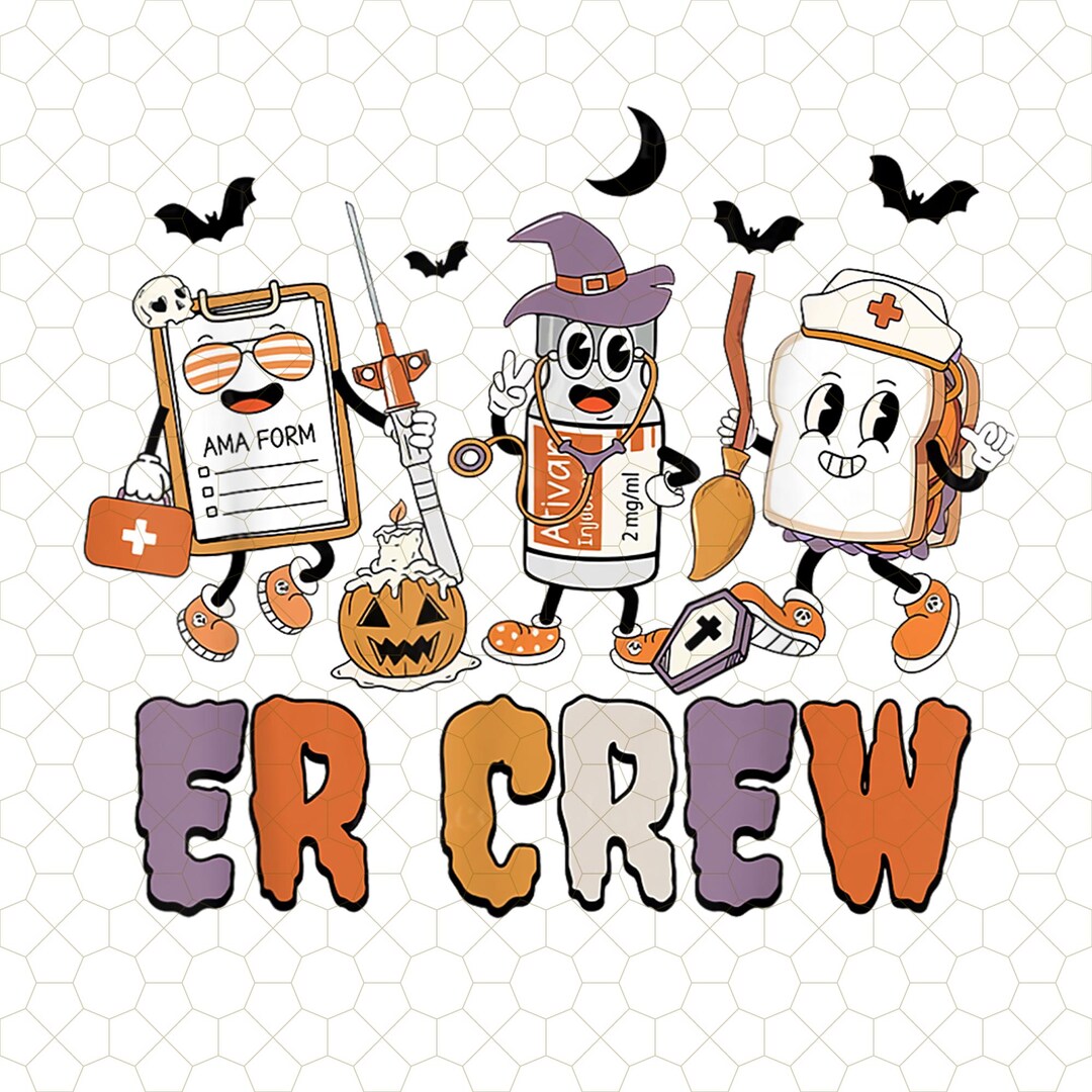 ER Crew Halloween Emergency Department Emergency Room Rn Png, Emergency ...