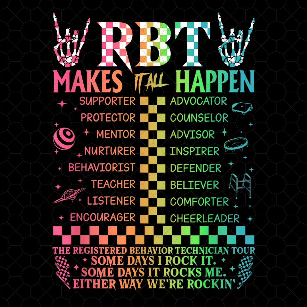 Registered Behavior Technician RBT Makes It All Happen Png,rbt Tour ...