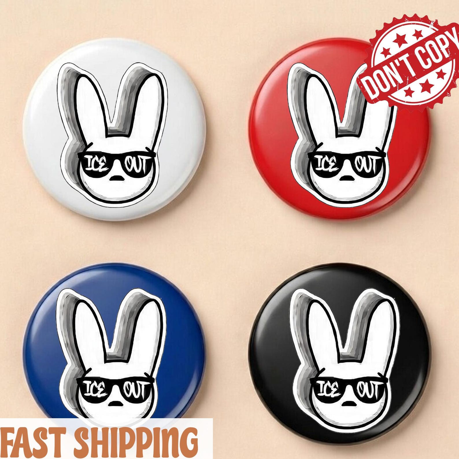 ICE Out Cat Pin Buttons in 3 Sizes, Ice Out Pin | Anti ICE Pin ...