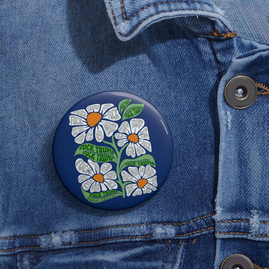 Subtle Anti Trump Fck Trump Pin Buttons in 3 Sizes, F*ck FDT ...