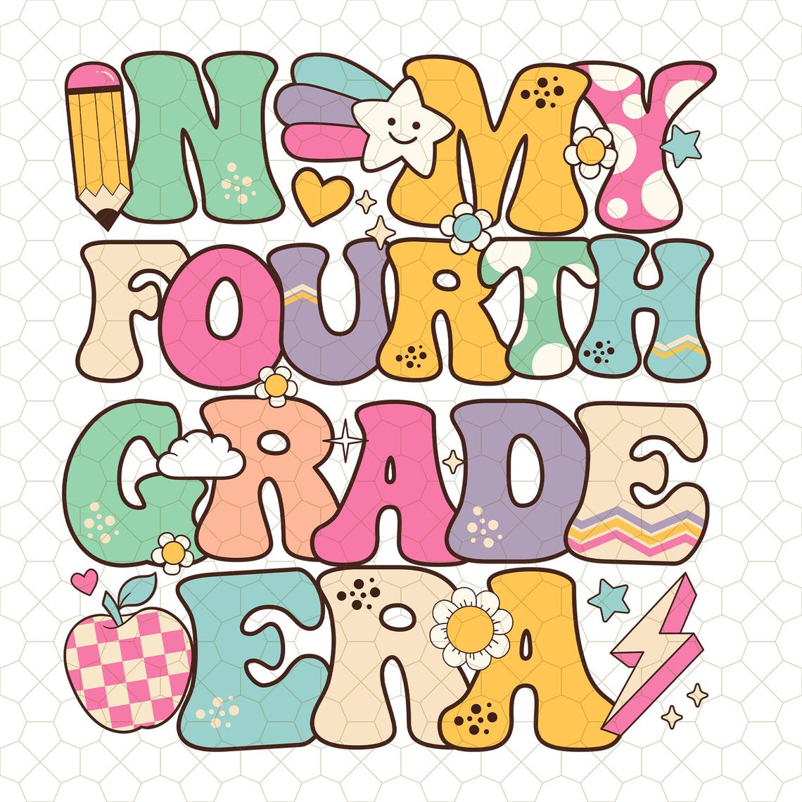 In My Fourth Grade Era Png, New 4th Grade Teacher Png, Back to School ...