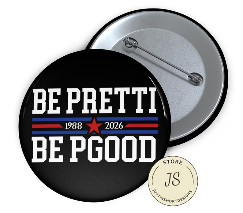 Justice for Alex Pretti Pin, Be Pretti Be Good Pin Buttons in 3 Sizes ...